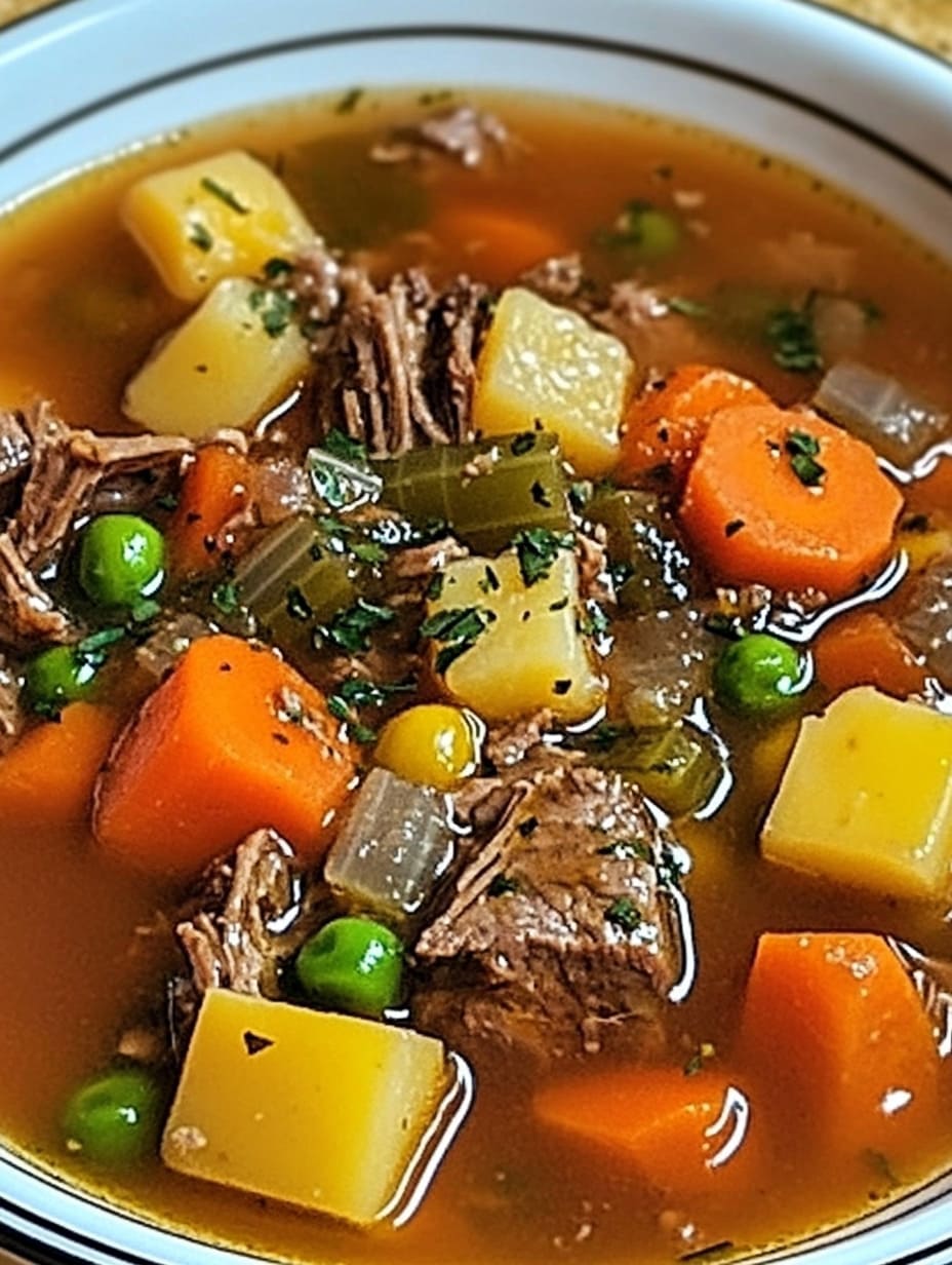 Hearty Vegetable Beef Soup - Easy Recipes Idea